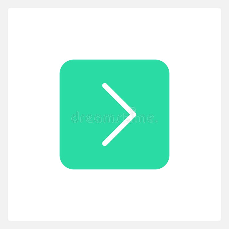 Active Forward Arrow Ui Element Template Stock Vector Illustration Of Responsive Click 265029890