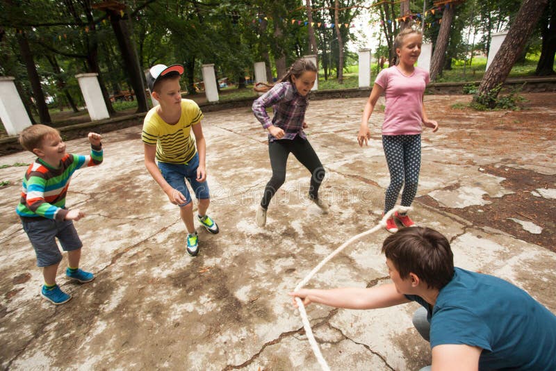 Active Games at Summer Camp Stock Photo - Image of playful, lifestyles ...