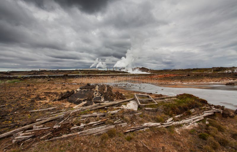 Active Geothermal Area stock photo. Image of geophysics - 56772996