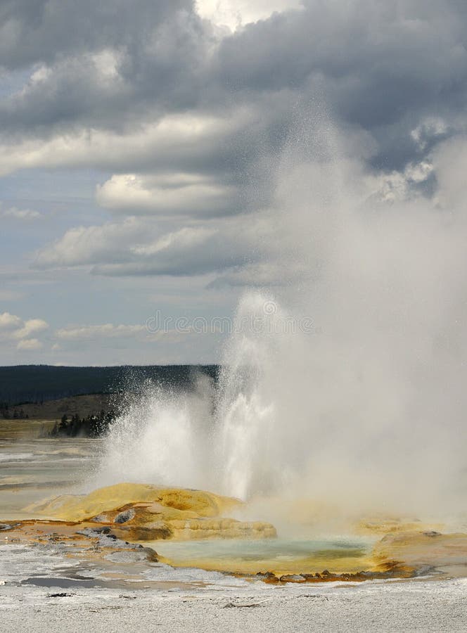 Active Geyser stock photo. Image of gethermal, mountain - 11365764