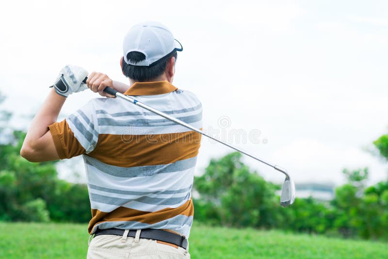 Active golf player stock image. Image of leisure, golfer - 32225757