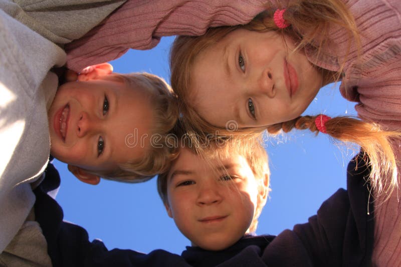 Active kids stock image. Image of group, five, outside - 7823715