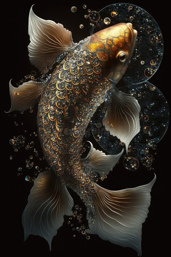 Active Koi Fish Swimming in Bright Waters for Invitations and Posters ...