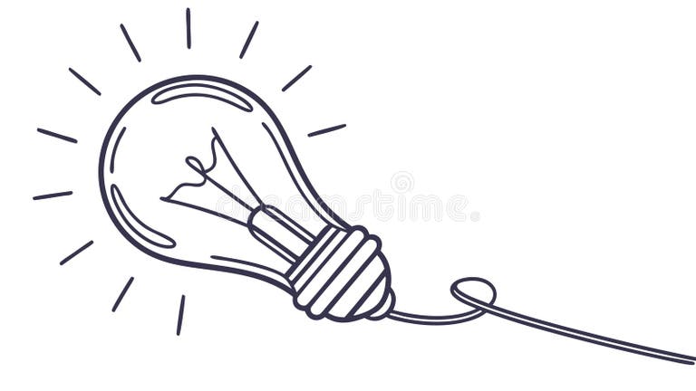 Active Light Bulb with Wire, Brightness and Function Vector Design Generative AI Stock Vector ...