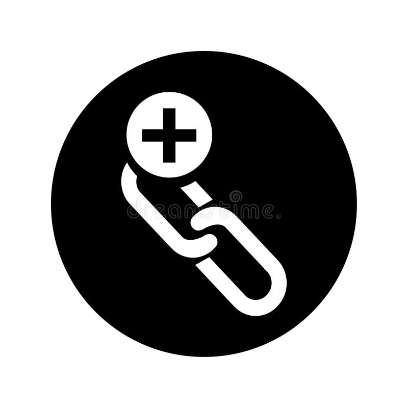 Link Building Icon/Add Web Link/Add Chain Stock Vector - Illustration ...