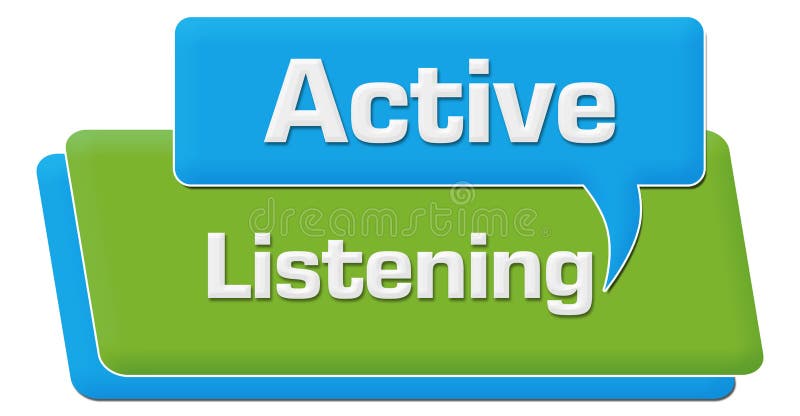 Active Listening Colorful Comment Symbol Stock Illustration ...
