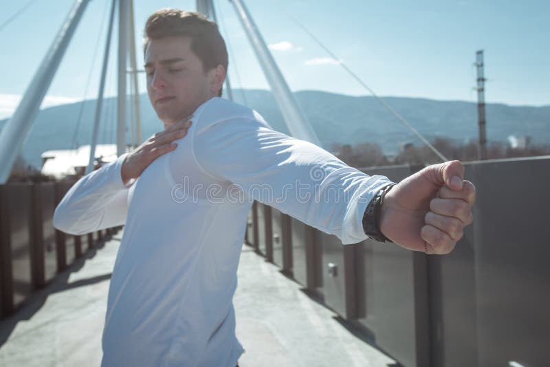 Active man doing workout stock photo. Image of fitness - 149105422