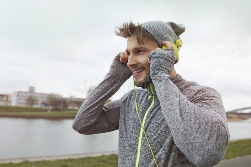 Active man stock image. Image of beard, looking, built - 55188351