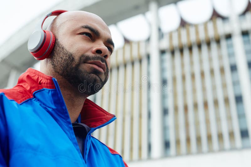 Active man stock photo. Image of fitness, headphones - 94971306