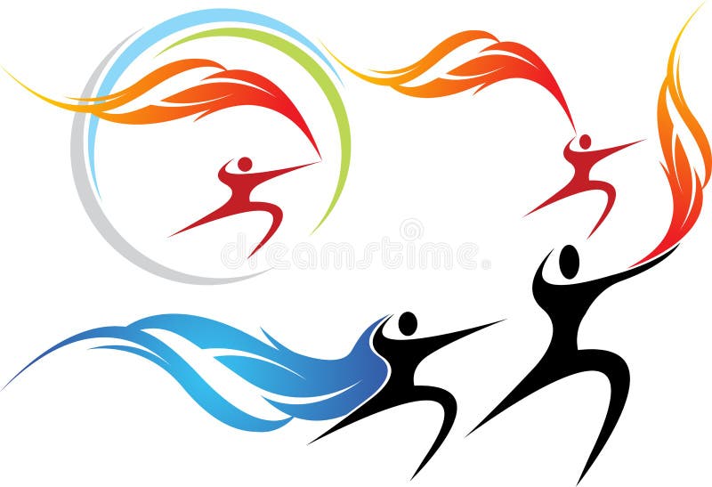 Running Logo stock vector. Illustration of simple, sport - 34888380