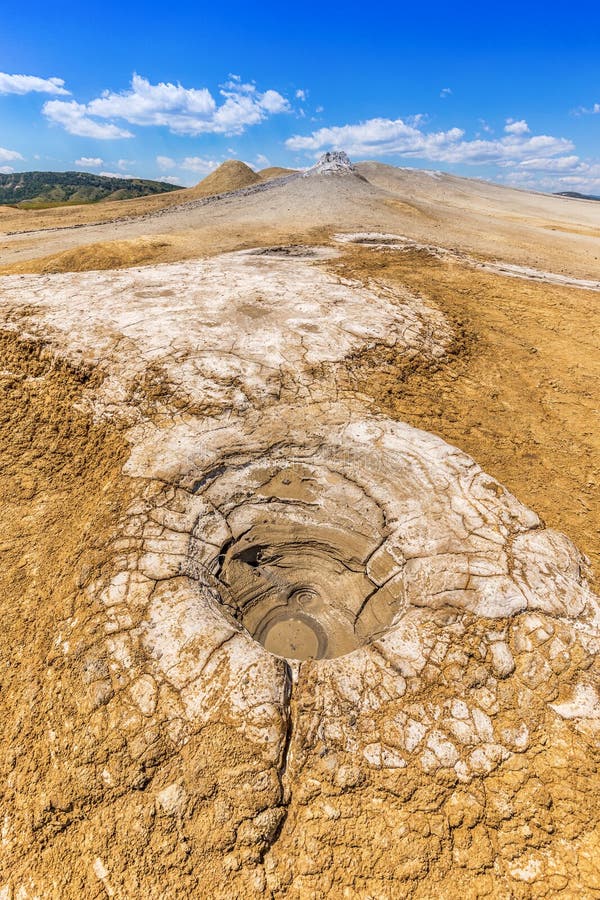 Mud volcano hole stock photo. Image of methane, eruption - 23668502