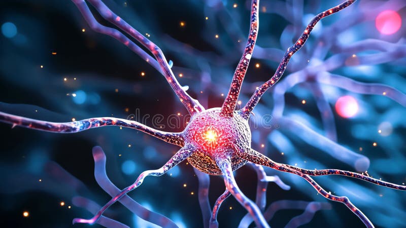 Explore the Intricate Neural Communication through this Depiction of ...