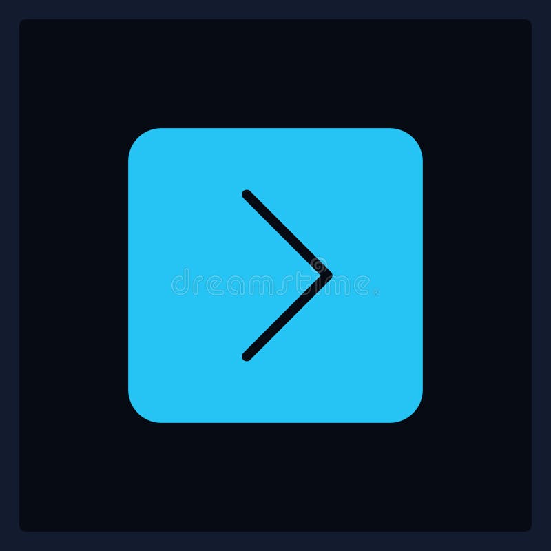 Active Next Action Button Ui Element Template Stock Vector Illustration Of Icon Action 265029294