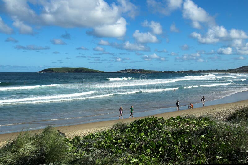 Active People on the Beach stock image. Image of activity - 538591