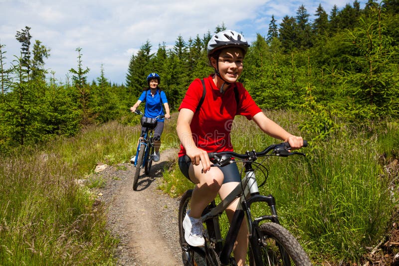 Active people biking stock image. Image of cycle, kids - 37017869