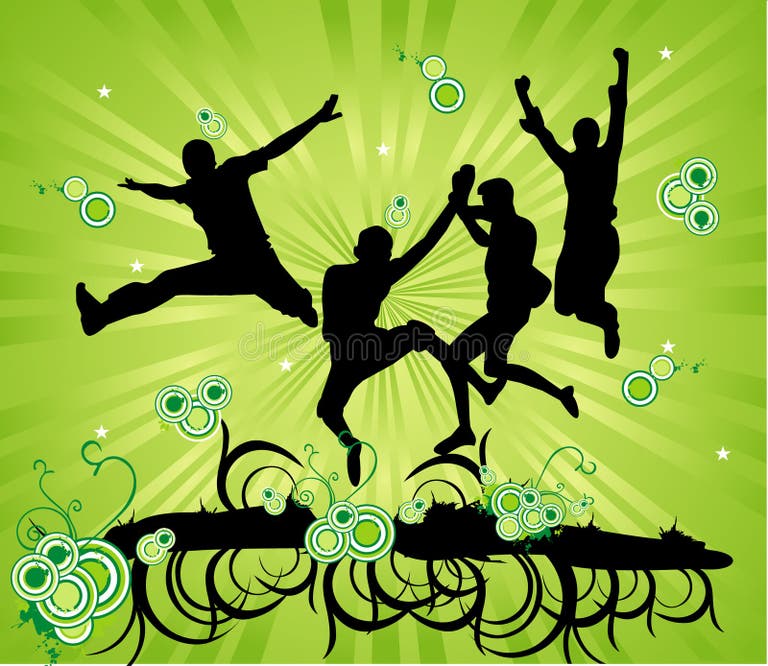 Active people vector stock vector. Illustration of happiness - 4860522