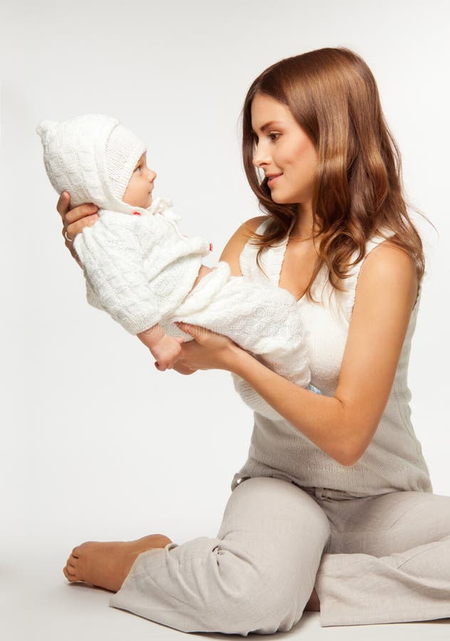 Active play with baby stock photo. Image of hold, mother - 23023772