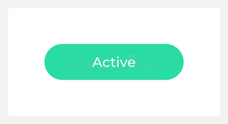 Active Register Button UI Element Template Stock Vector - Illustration of mode, business: 265029507
