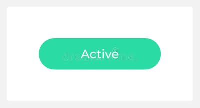 Active Register Button UI Element Template Stock Vector - Illustration of mode, business: 265029507