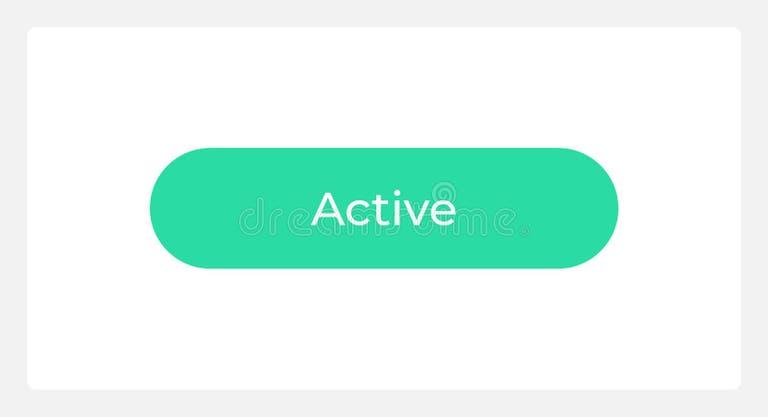 Active Register Button Ui Element Template Stock Vector Illustration Of Mode Business 265029507