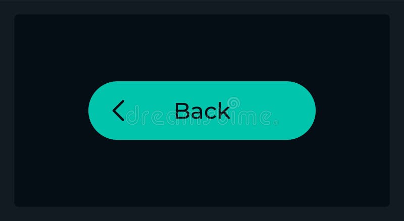 Active Return Button Ui Element Template Stock Vector Illustration Of