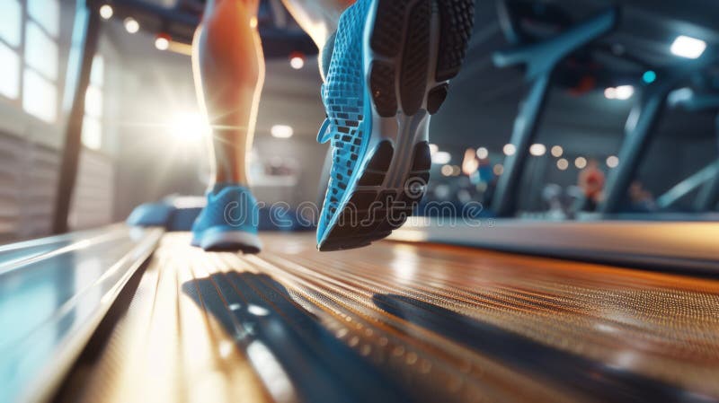 Active Running on Treadmill Session.AI Generated Image Stock Photo ...