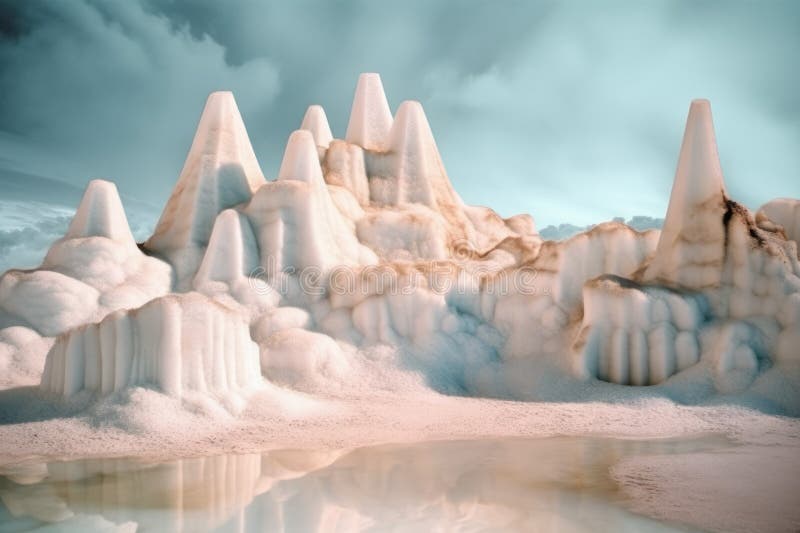 Active Salt Structures. Generate Ai Stock Illustration - Illustration ...