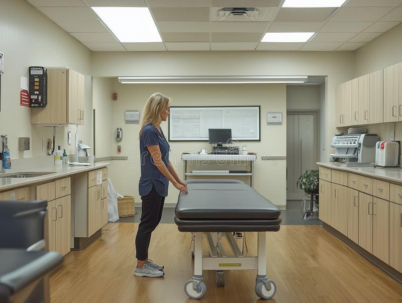 An Active Scene Showing Physiotherapy Exercises Being Conducted in a ...