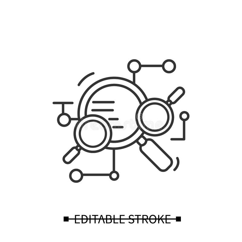 Active Search Icon.Concept Linear Pictogram of Customer Product Search ...