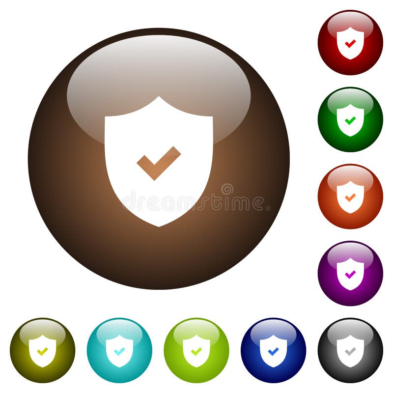 Active Security Outline Vivid Colored Flat Icons Stock Vector ...