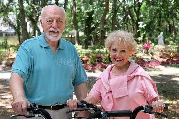 Active Senior Bikers stock image. Image of active, lifestyle - 897397