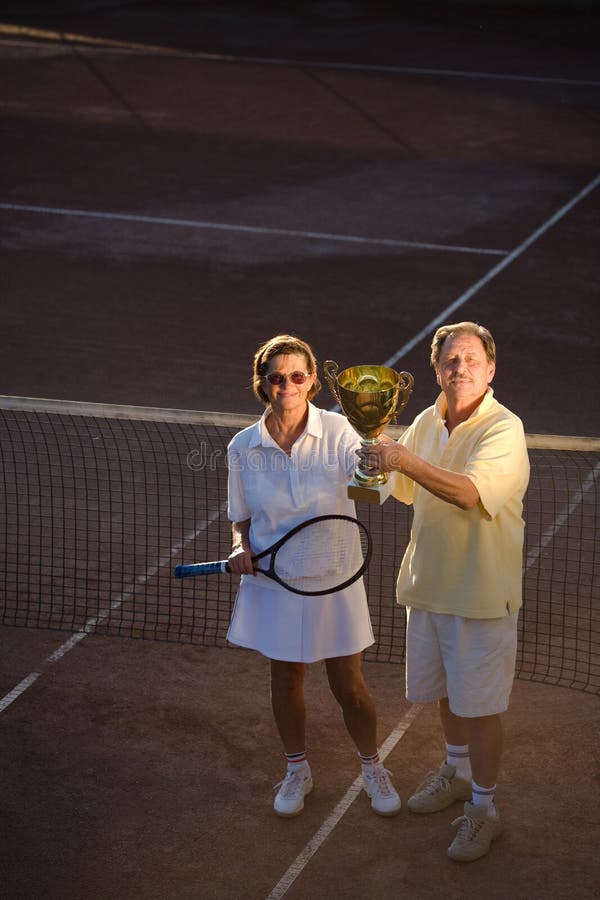 Active senior couple win stock photo. Image of caucasian - 7669632