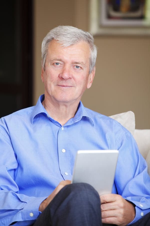 Active Senior Man with Tablet Stock Photo - Image of grey, care: 55189784 Active Senior Man with Tablet Stock Photo - Image of grey, care: 55189784