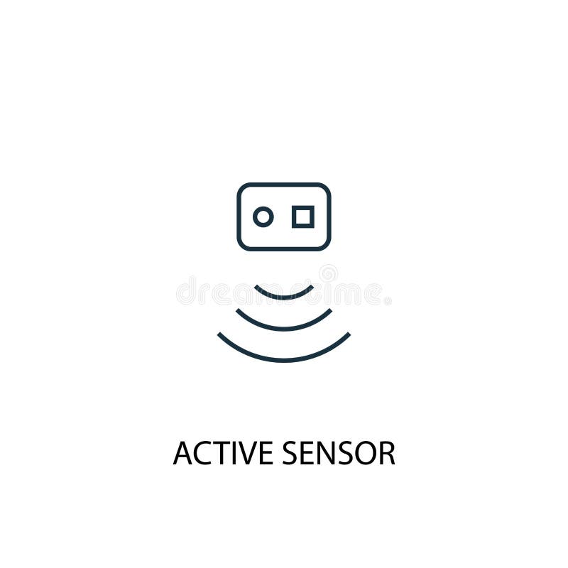 Active Sensor Isolated Icon. Simple Element Illustration from General-1 ...
