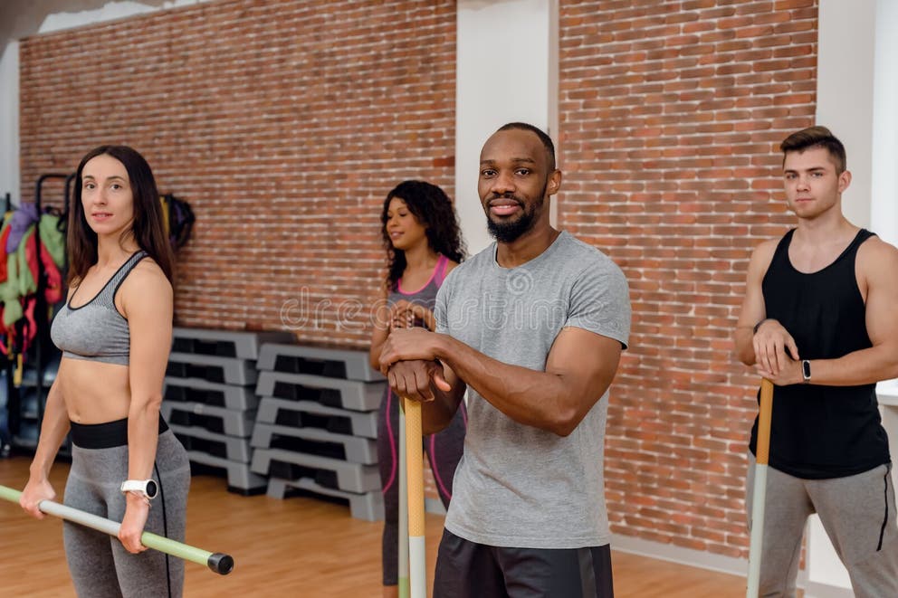 Intensive group training stock image. Image of lifting - 292232597