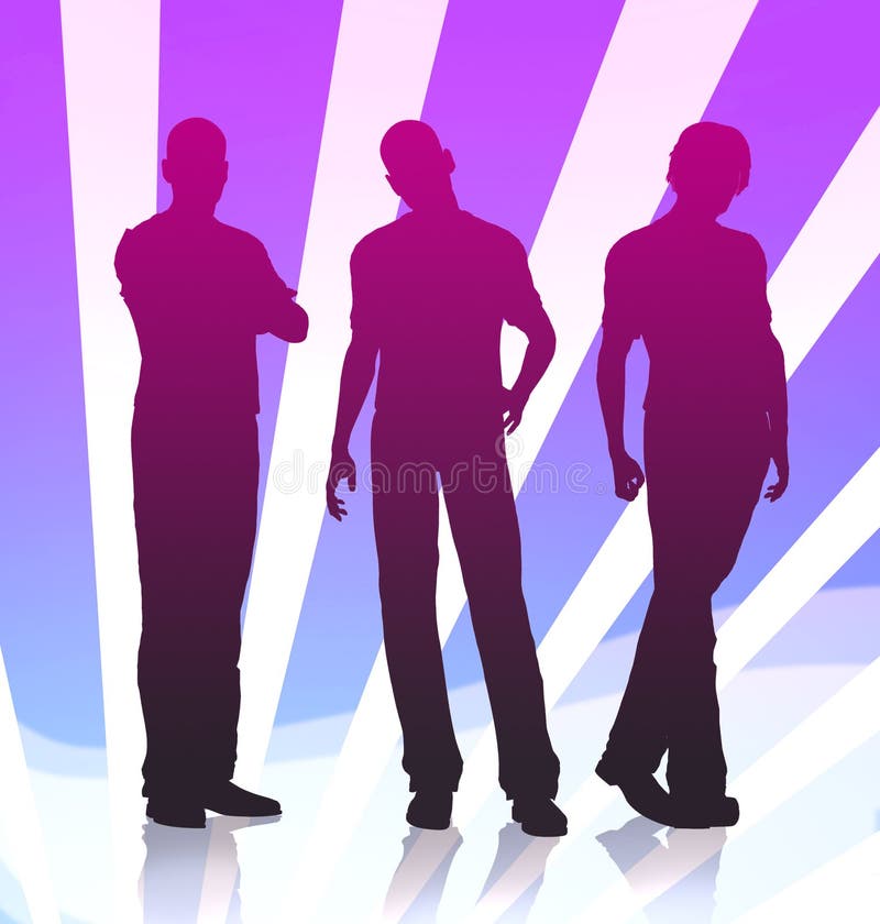 Active and Successful Team Work Stock Illustration - Illustration of ...