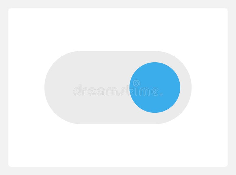 Active Toggle Button Ui Element Template Stock Vector Illustration Of Toggle Template 264139763