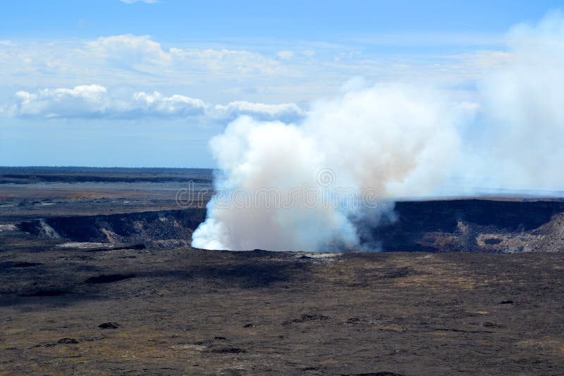 Active Volcano stock image. Image of wood, sunny, island - 24057671