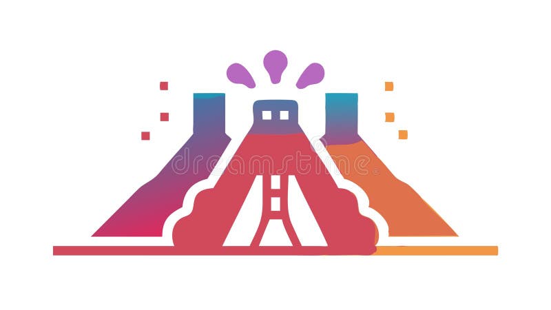 Active Volcano Icon: Nature S Raw Power and Geological Force, Vector ...