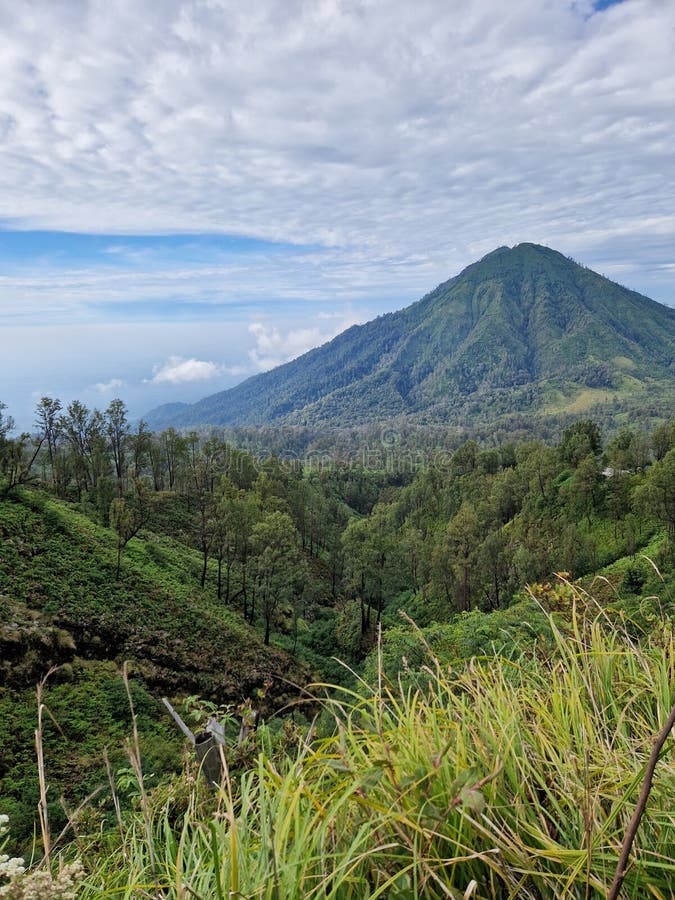 Active Volcano in Indonesia Stock Image - Image of active, mountain ...
