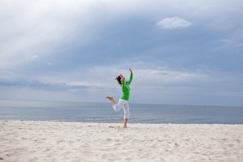 Active woman stock image. Image of person, beauty, blue - 6117625