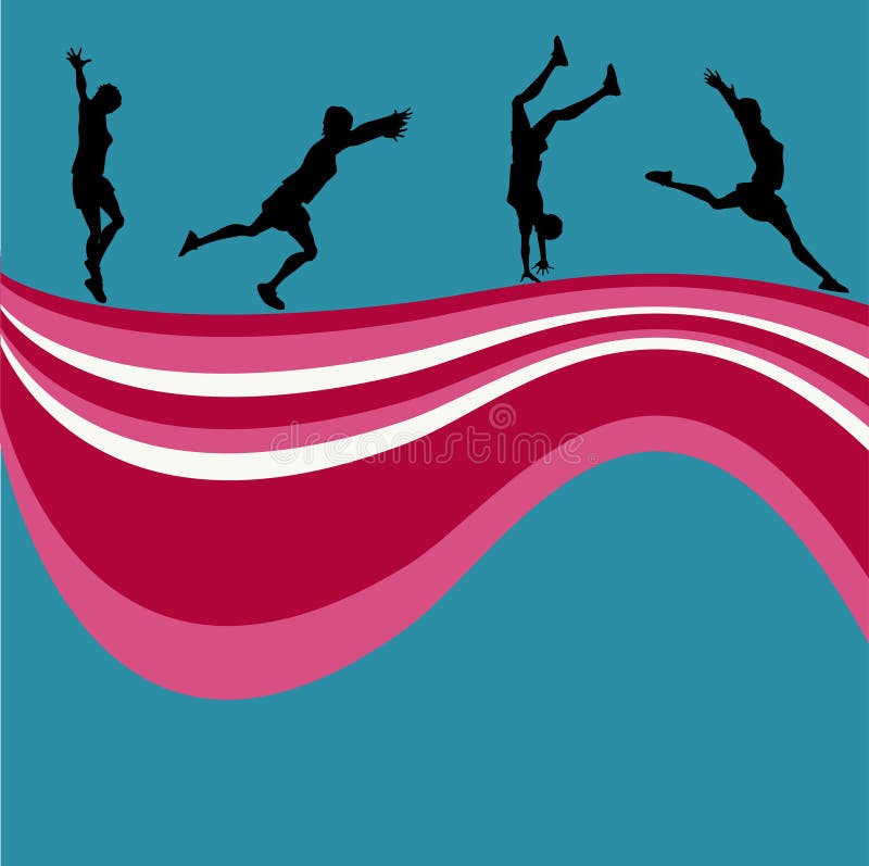 Active Women Background stock vector. Illustration of lifestyle - 8320436