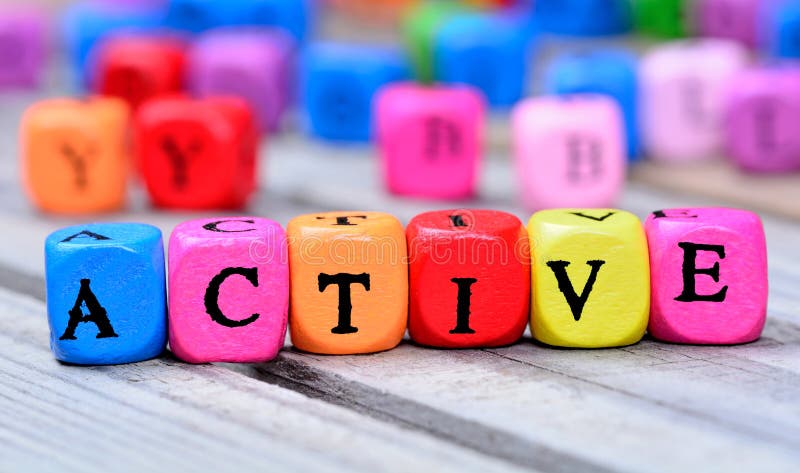 Word Active Is Written With Leaves White Isolated Background, Banner ...