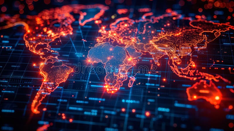 Active World Trade, World Market. Global Electronics Market, Shining ...