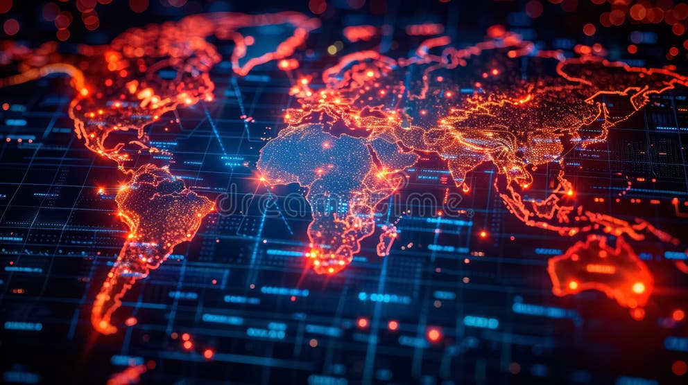 Active World Trade, World Market. Global Electronics Market, Shining ...