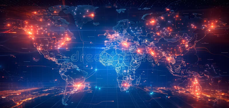Active World Trade, World Market. Global Electronics Market, Shining ...