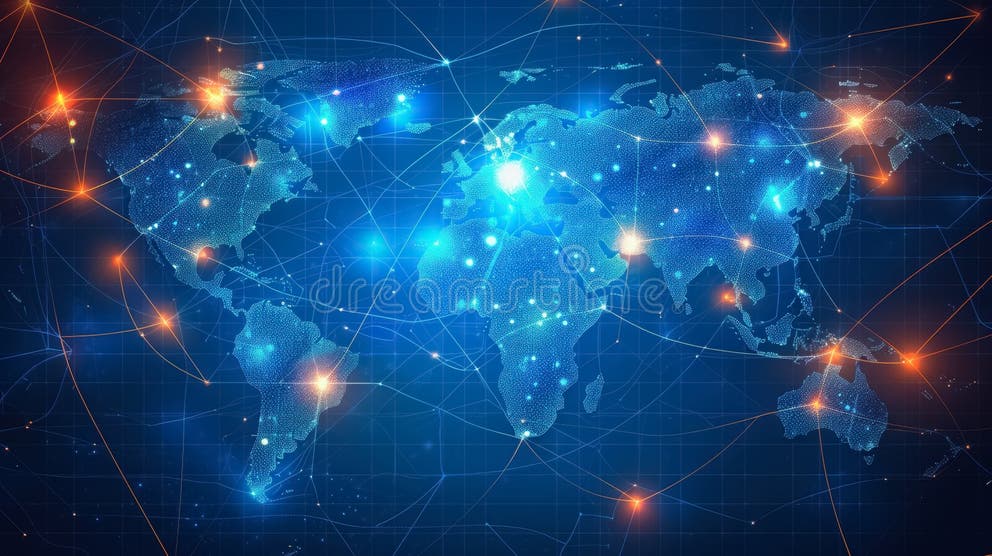 Active World Trade, World Market. Global Electronics Market, Shining ...