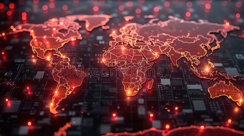 Active World Trade, World Market. Global Electronics Market, Shining ...