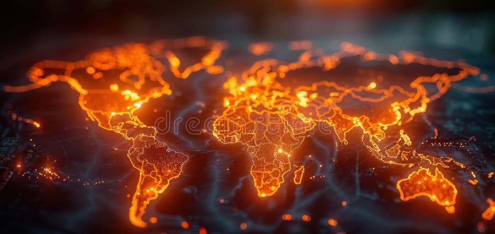 Active World Trade, World Market. Global Electronics Market, Shining ...