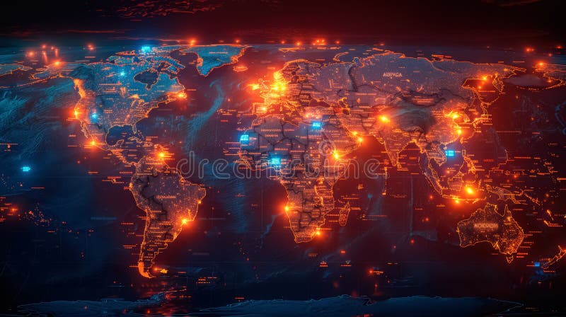 Active World Trade, World Market. Global Electronics Market, Shining ...